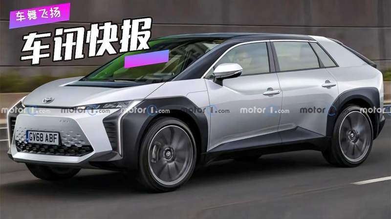 丰田纯电动跨界中型SUV的渲染图曝光,新车将于2021年底正式发布