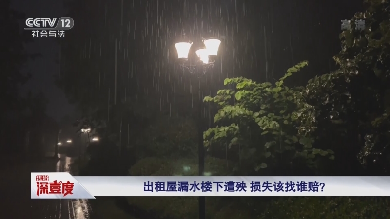 [法治深壹度]出租屋漏水楼下遭殃 损失该找谁赔?