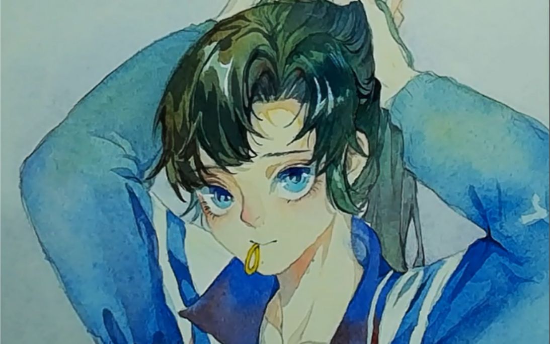 【水彩】那些年我们追过的校服女孩,水彩人物教程!