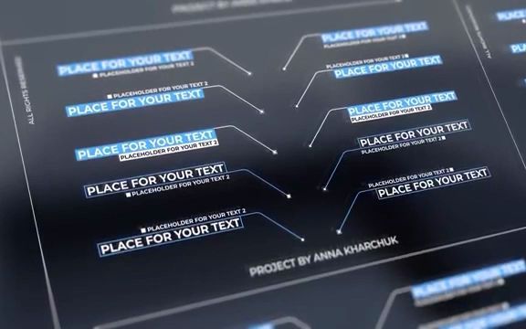 PR模板-18组定点跟踪线条引导呼出文字标题动画模板