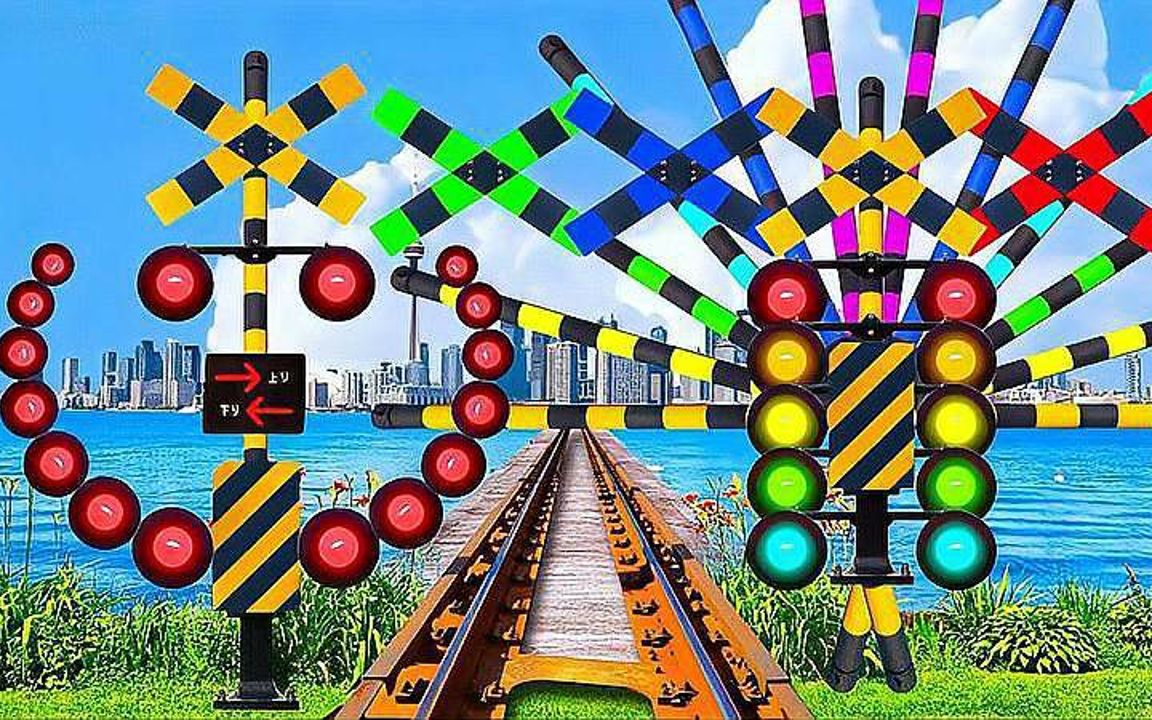 趣味动画:红绿灯太调皮了,在海上跳起了舞