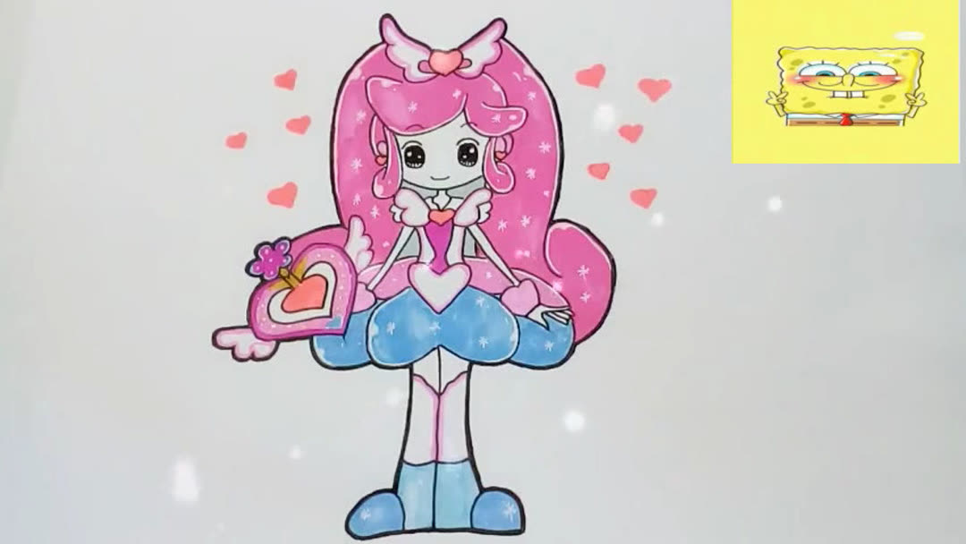 小花仙的千韩简笔画,这样画最简单最漂亮,小朋友最喜欢的人物篇