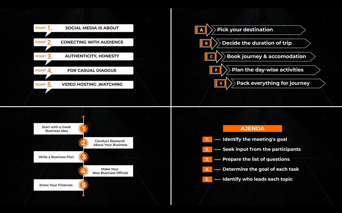 AE模板-提纲 知识点 总结 标题 项目符号文本标题 列表标题