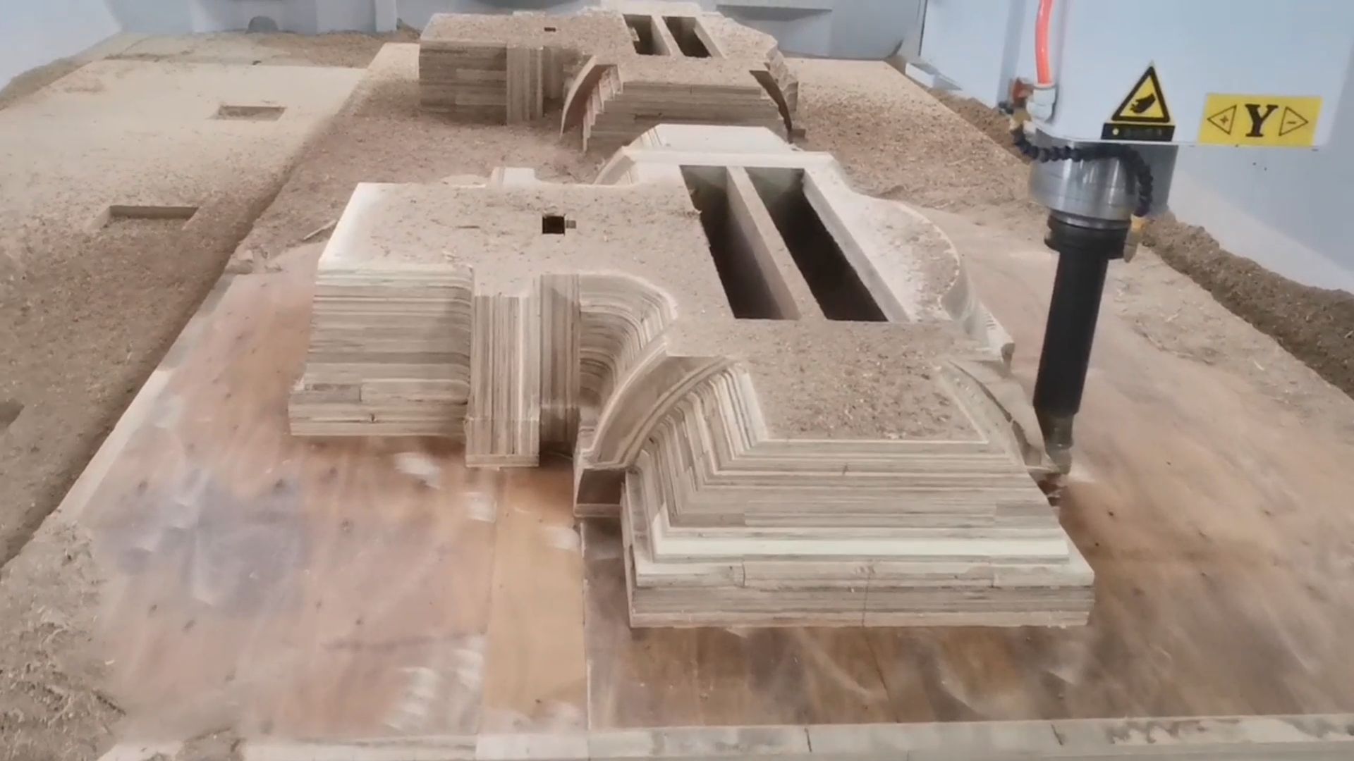 木模加工客户现场实拍