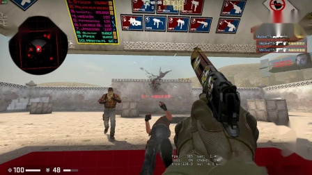csgo慢动作假`装练枪视频