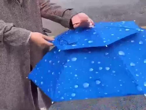 以为是个普通的雨伞,打开一看,设计师真是个人才