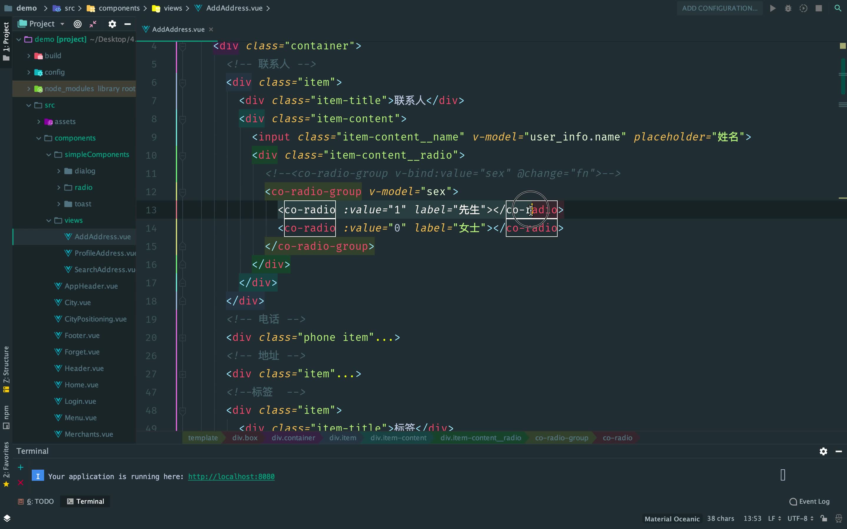 用vue.js封装属于自己的精致Radio单选框组件