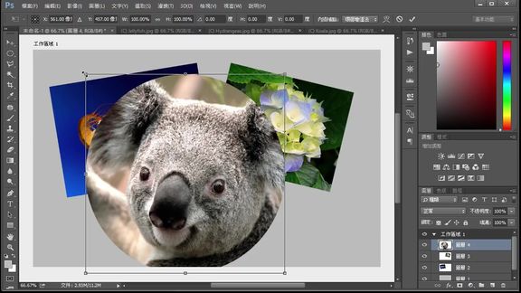 Photoshop 基础教学 04:制作图片拼贴