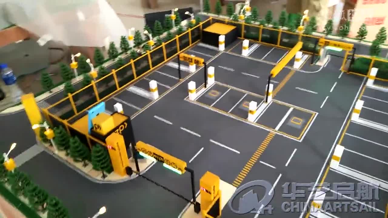 室外智能停车场带车辆定位系统_0