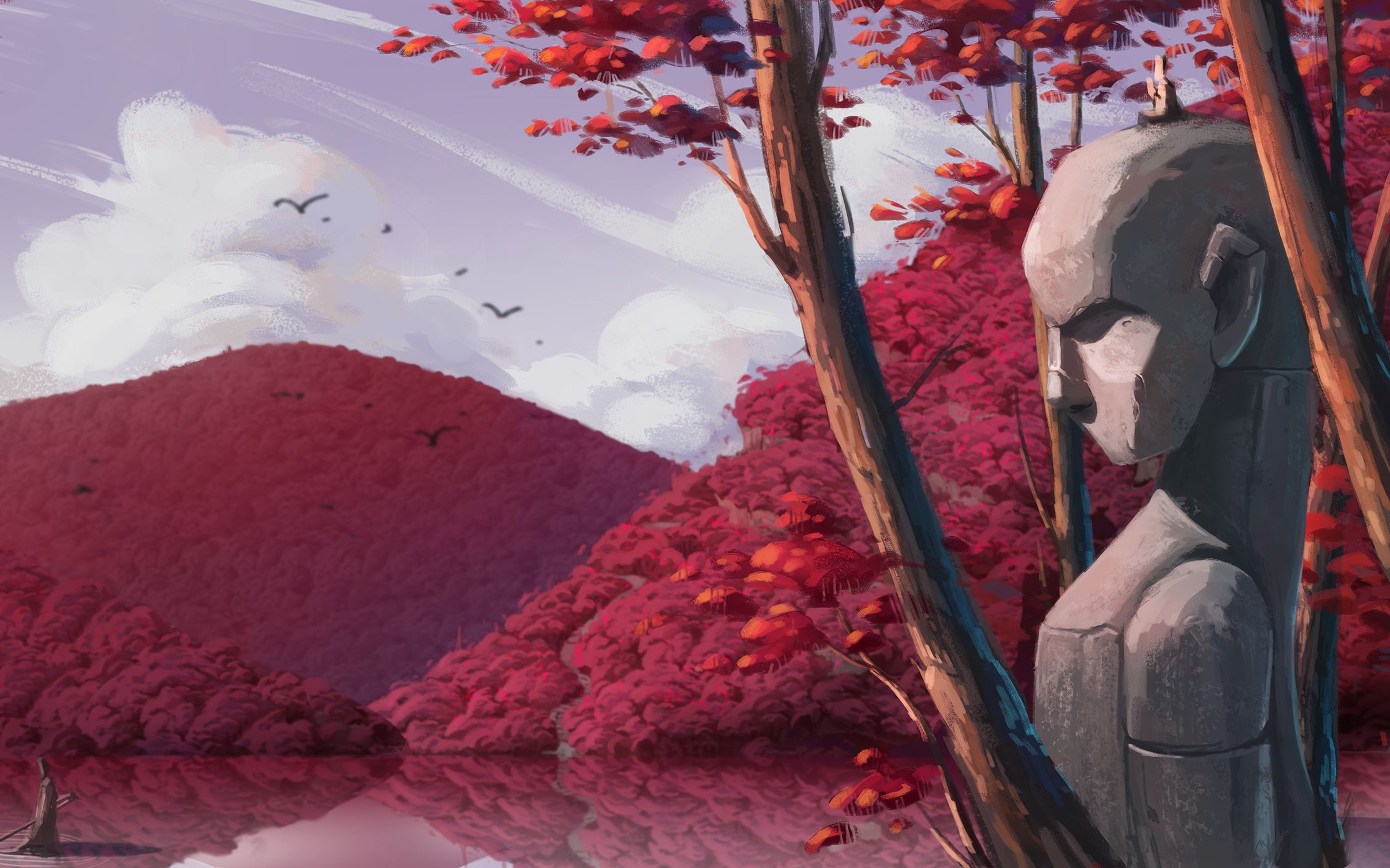 【PS板绘过程】场景绘画