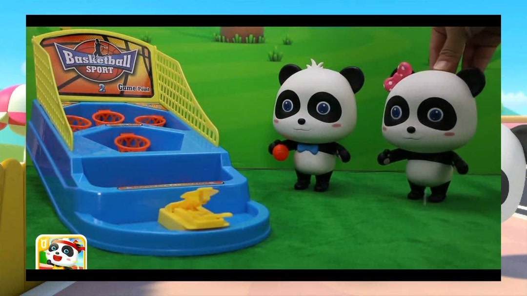 儿童早教动画:篮球场上,火力全开,帅气命中一个三分球!