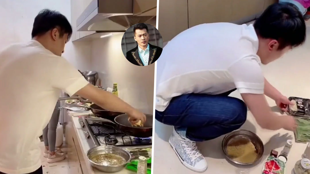 辛巴晒视频蹲在地上整理食材,做饭手法生疏被吐槽摆拍