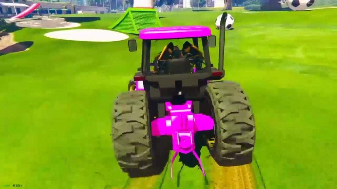 看超级英雄如何把拖拉机开上货车(玩具动画集锦视频)