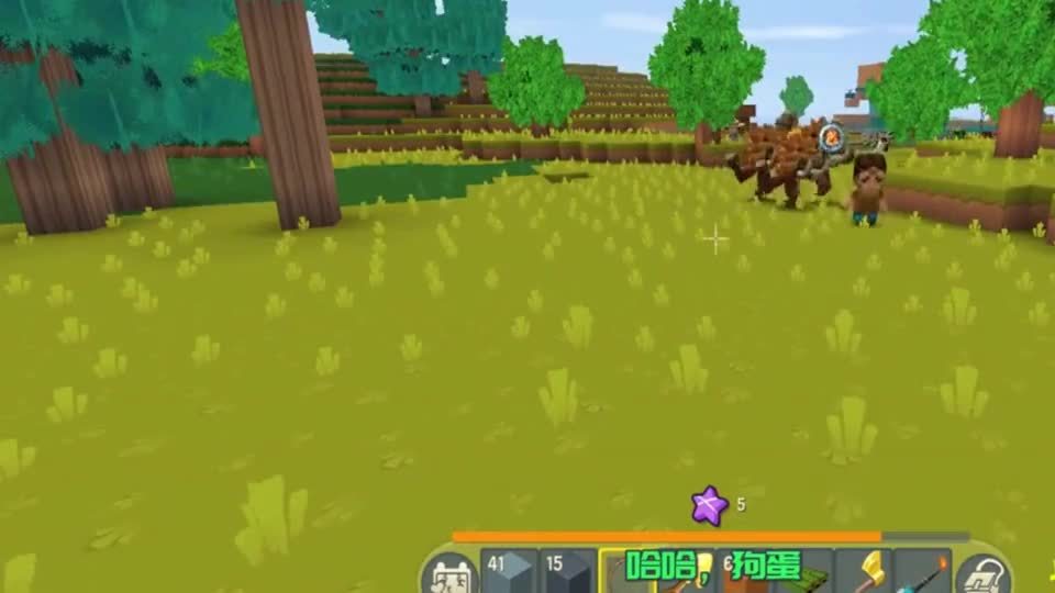 迷你世界:二狗子被怪物暴揍,狗蛋看戏也被盯上了