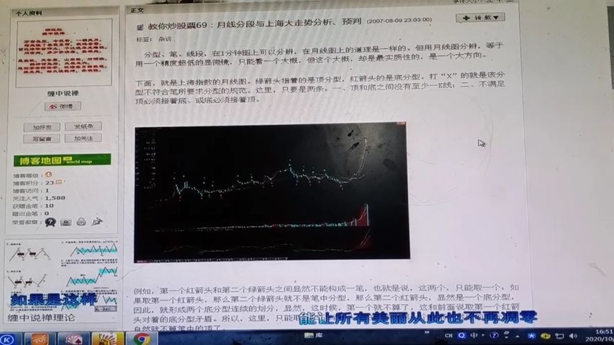 阿文读缠中说禅教你炒股票