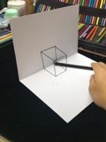 超简单的一个立体画,明天给你们出教学哦