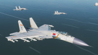 J15飞鲨打得赢F18大黄蜂吗，一场航母舰载机间的大战，战争模拟
