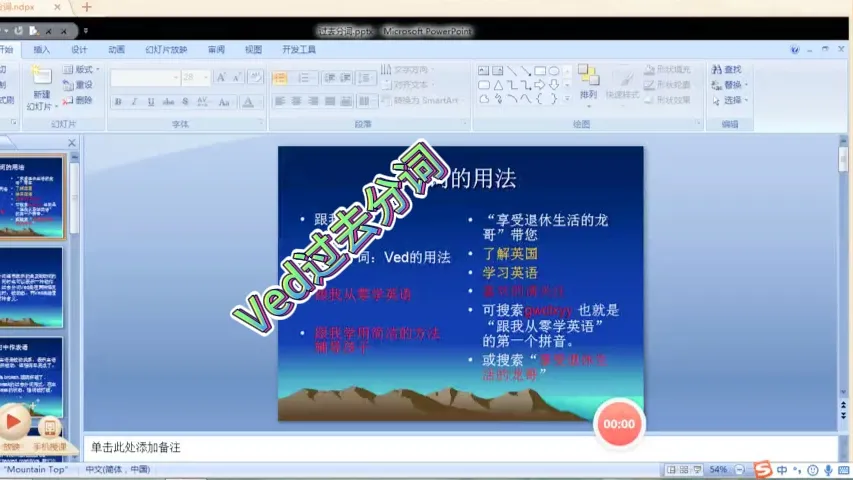 Ved,过去式还是过去分词