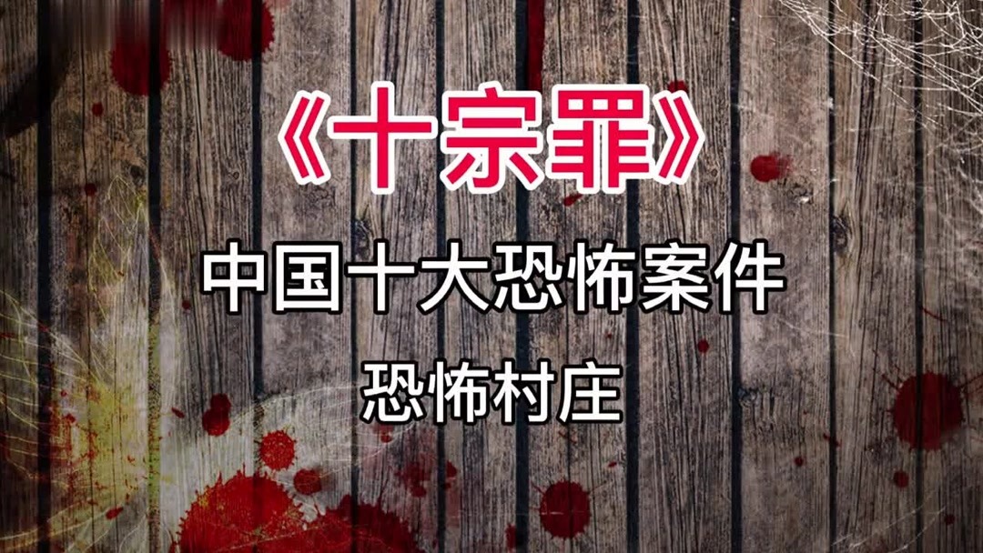 《十宗罪》中国十大恐怖案件恐怖村庄