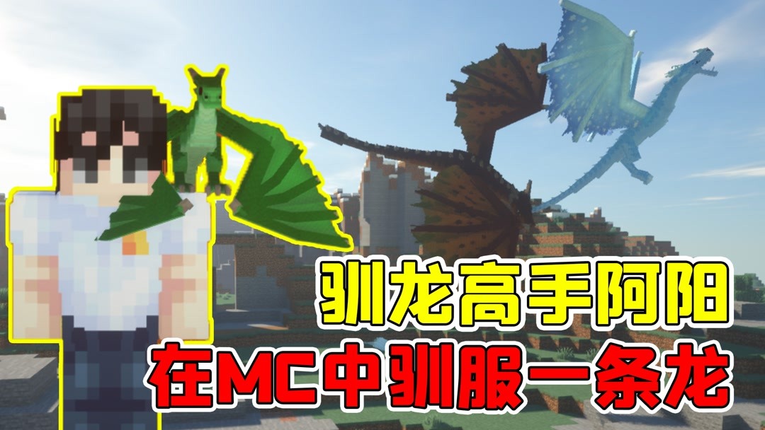 我的世界mod:史诗级龙模组,阿阳教你如何成为一名驯龙高手