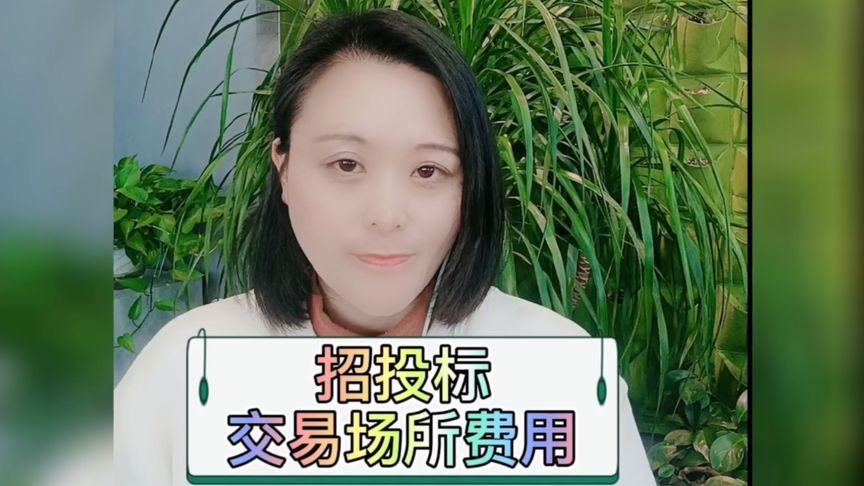 式刻标书,每日分享《招投标交易场所费用》