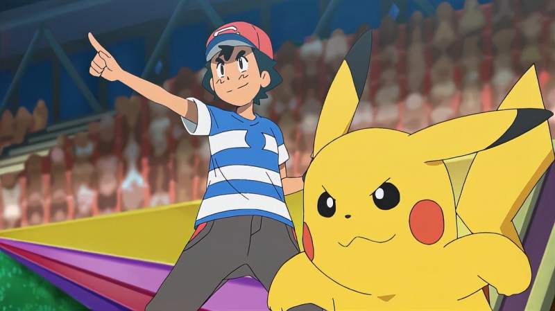 宝可梦日月:皮卡丘上场作战,脸上自信满满,他要取得胜利