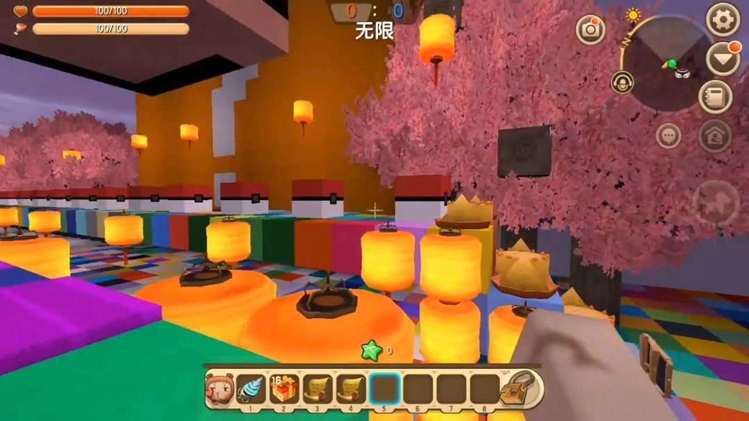 迷你世界:这个就是升级版的宫殿啊,感觉很好!