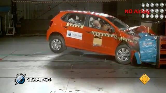 印度版大众POLO碰撞测试,简配王