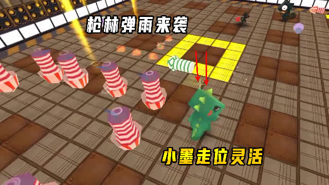 迷你世界:小墨靠灵活的走位躲过枪林弹雨