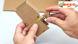 创意diy-牛人大神用硬纸板手工制作弹珠游戏