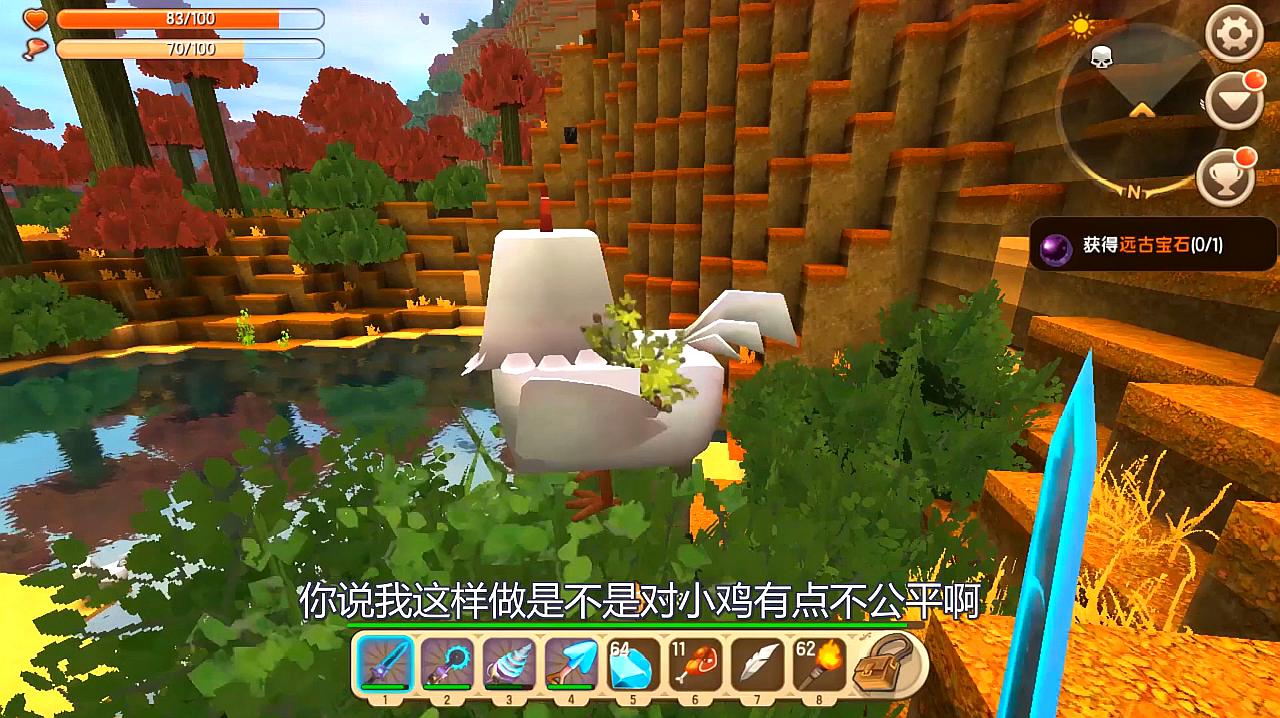 迷你世界生存496:为了驯服迅猛龙,小正不知道杀了多少鸡