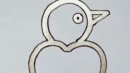 幼儿益智简笔画:小鸟简笔画