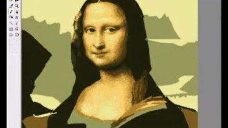 用windows画板画蒙娜丽莎