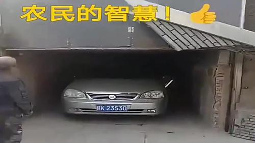 出口太窄,自焊电动门,民间真有高人啊