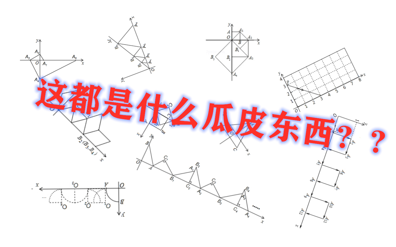 河南中考 10题 选择压轴题 关于几何图形周期运动,求动点坐标