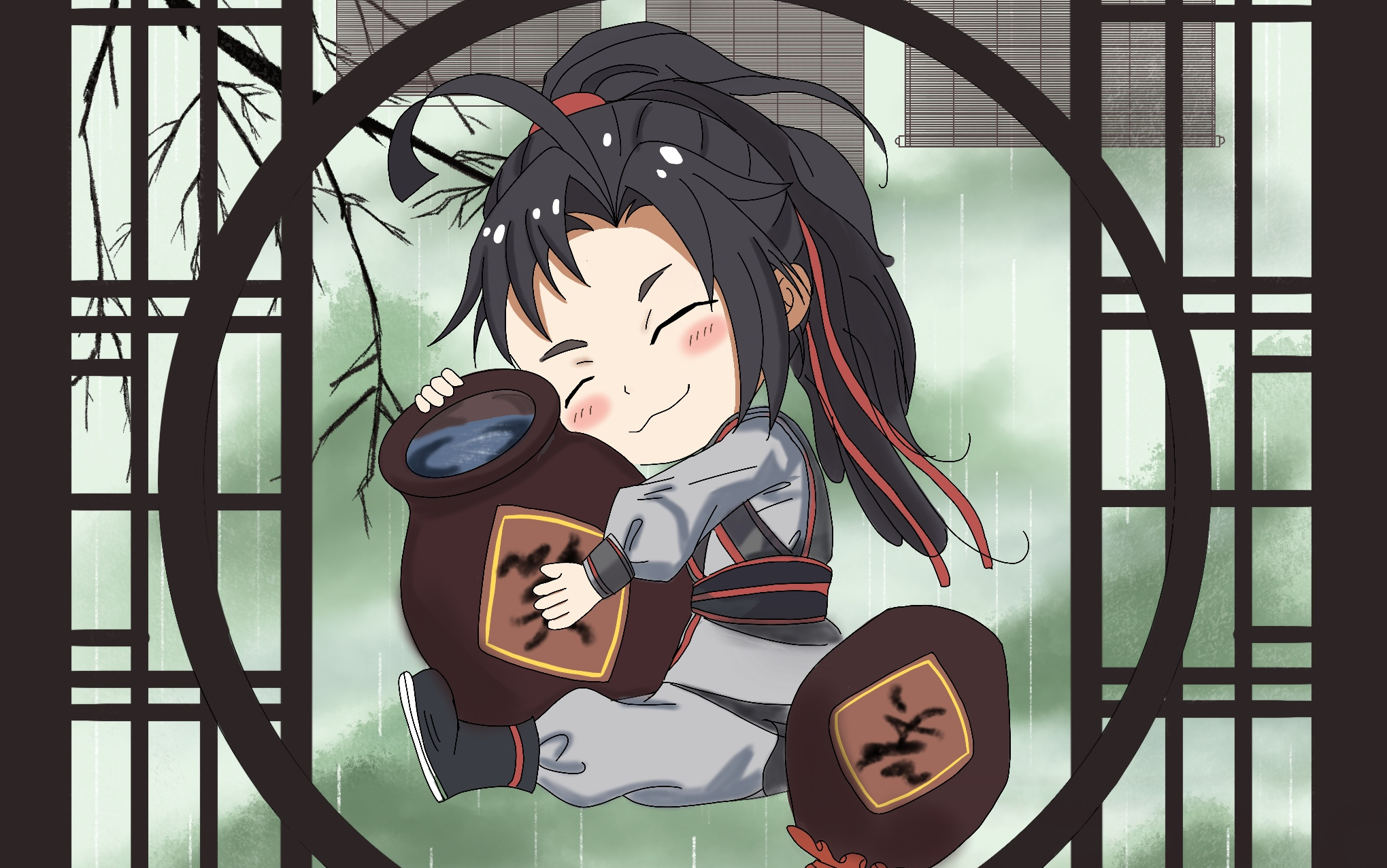 一起画个Q版魏无羡吧