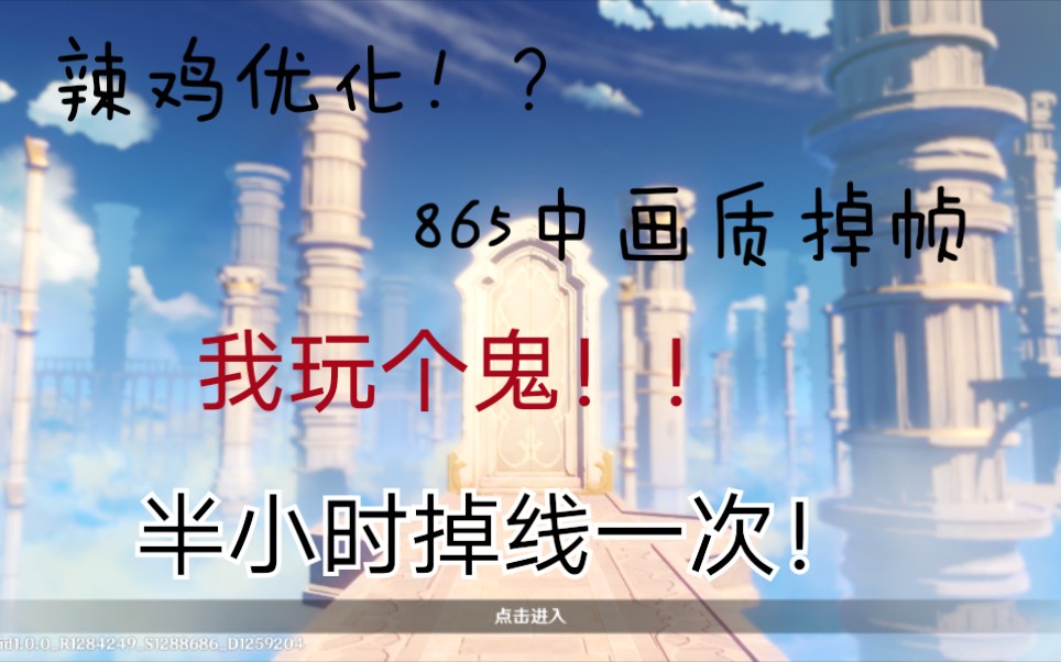 《原神》865玩家的掉帧掉线日常