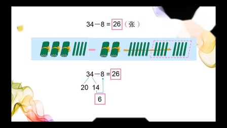常熟课4月29日一年级数学口算两位数减一位数(退位)