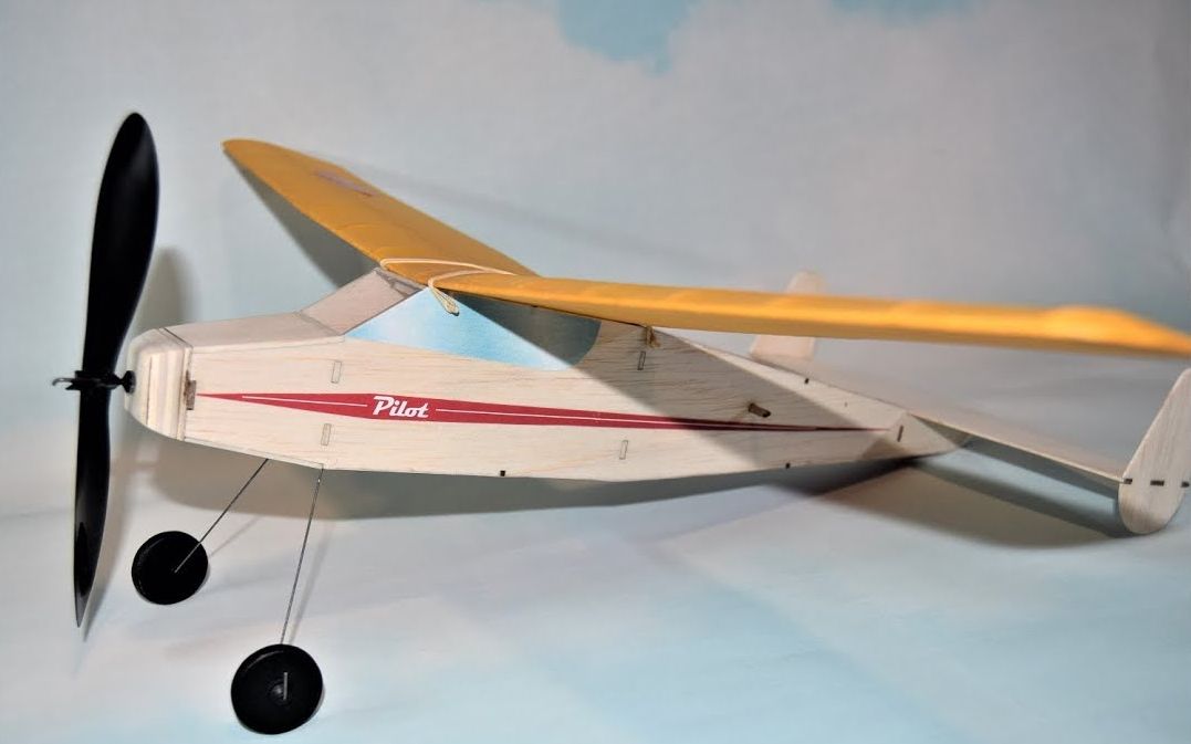 【微型轻木航模】橡皮筋自由飞Pilot航模制作YouTube转载 Rob ...