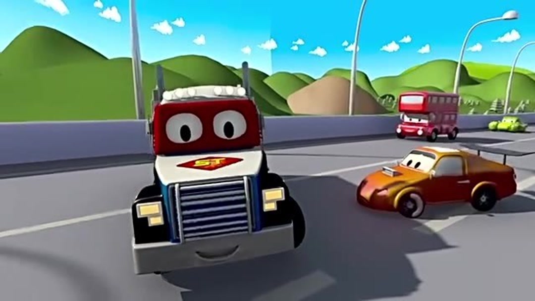 汽车城之超级变形卡车 第1集 警车