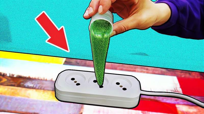 把史莱姆倒进插座里,接通电源会爆炸吗?实验过程看得太揪心了