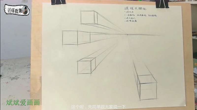 怎么利用透视把几何形体或者复杂的静物画出来?
