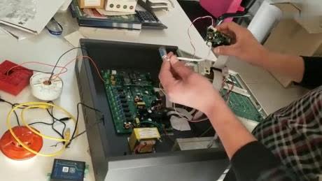 海湾gst200消防主机透传模块接线演示