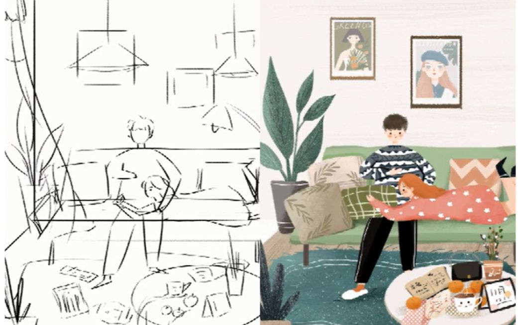 美院老师教你如何绘制场景插画!【插画教程】