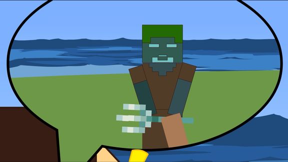 我的世界格斗动画第115集:梦想与现实,史蒂夫救僵尸