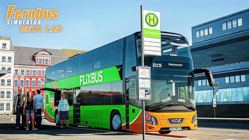 长途客车模拟,1.28测试版试玩,汉堡→汉诺威直达车!