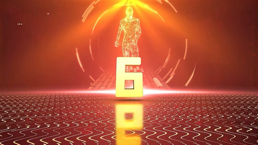 虎年年会10秒倒计时开场视频素材