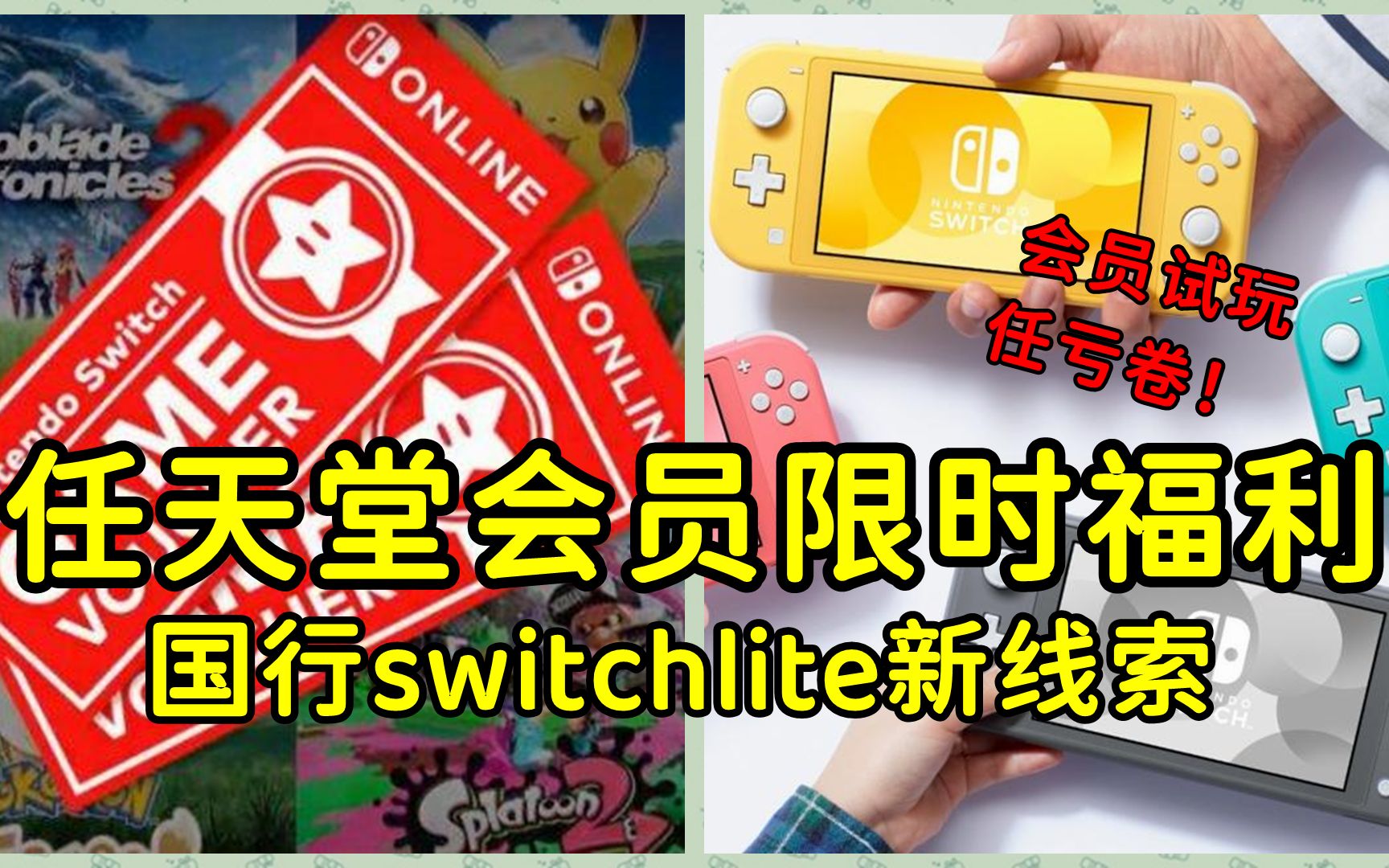 【SWITCH日报】省钱之王“任亏卷”来了!国行即将推出Switch lite?