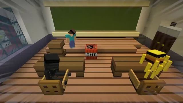 我的世界MC动画:怪物学院 忍者苦力怕