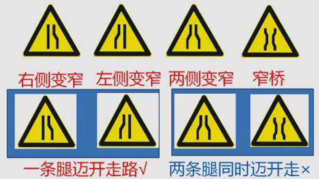 科目一警告标志速记答题技巧,记住口诀快速记忆,小学文化秒记